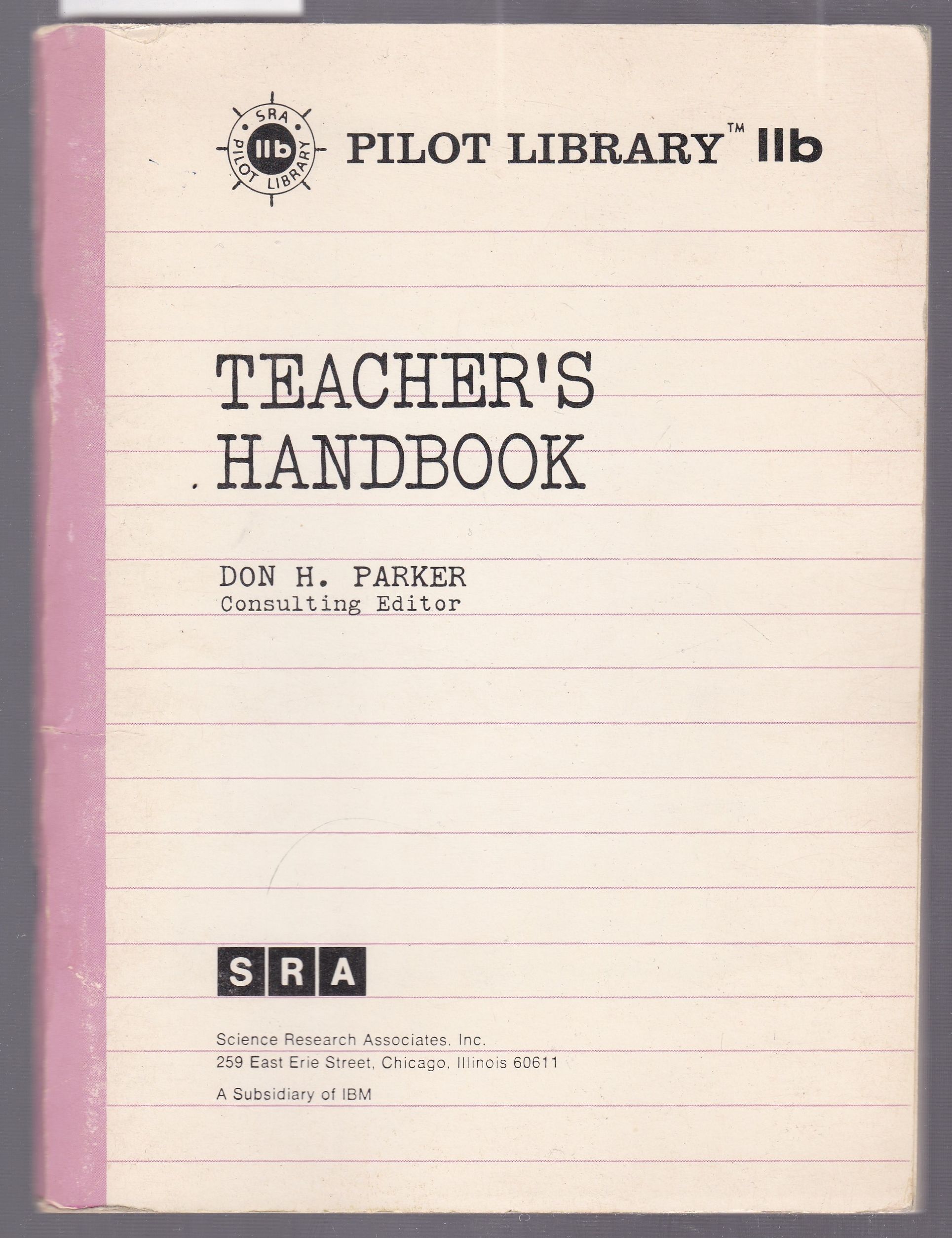 SRA Pilot Library IIb Teacher's Handbook by Parker, Don H | Paperback ...