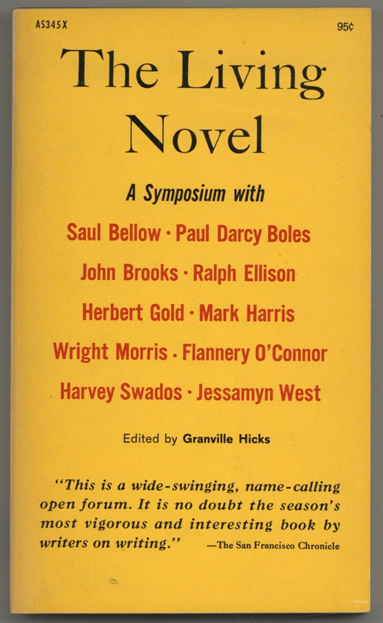 The Living Novel by (ELLISON, Ralph, Flannery O'Connor, Saul Bellow ...