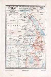 LAMINA V23804: Mapa de la cuenca del Nilo by Varios | | 1924 | Espasa ...
