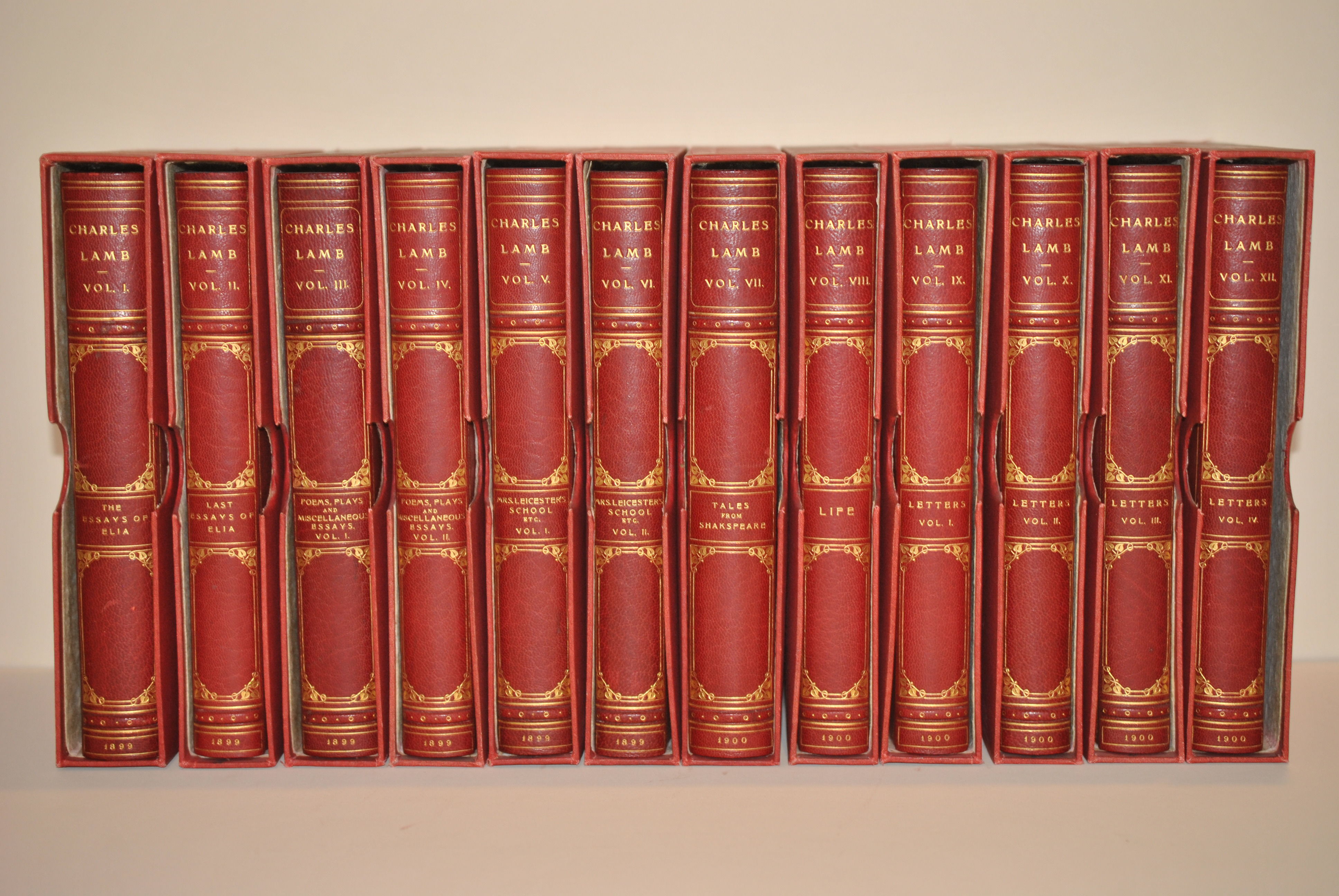 The Life and Work of Charles Lamb. Twelve volumes complete. by Lamb ...