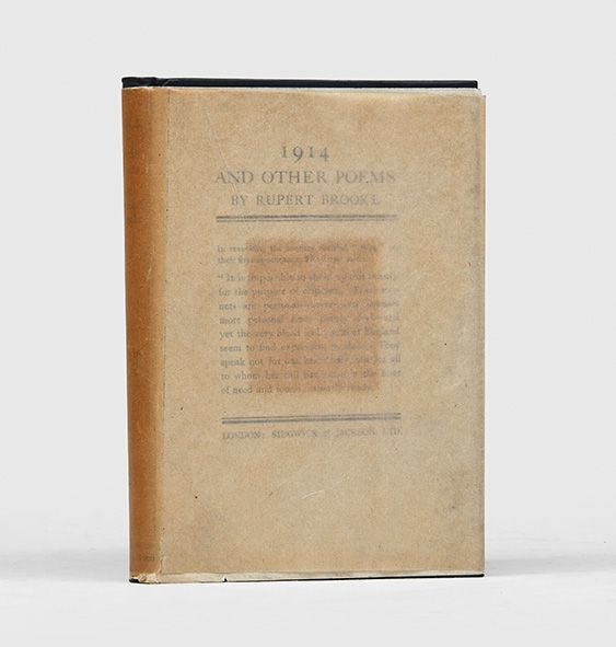 BIBLIO | 1914 and Other Poems. by BROOKE, Rupert | | 1915