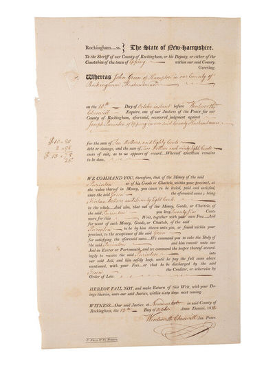 Document Signed by First African American Elected Official, New ...