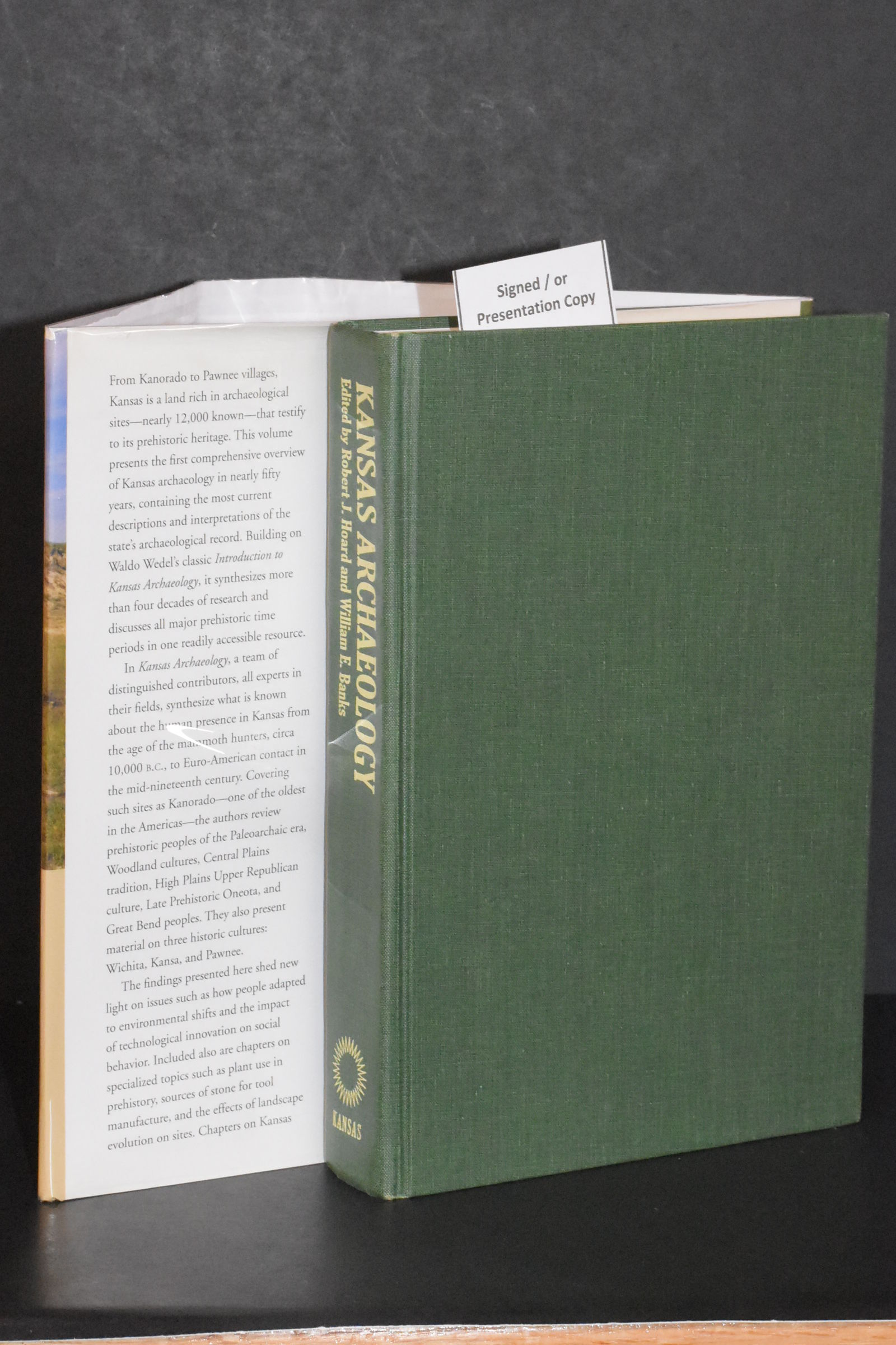 Kansas Archaeology by Robert Hoard (AUTHOR SIGNED), William Banks ...