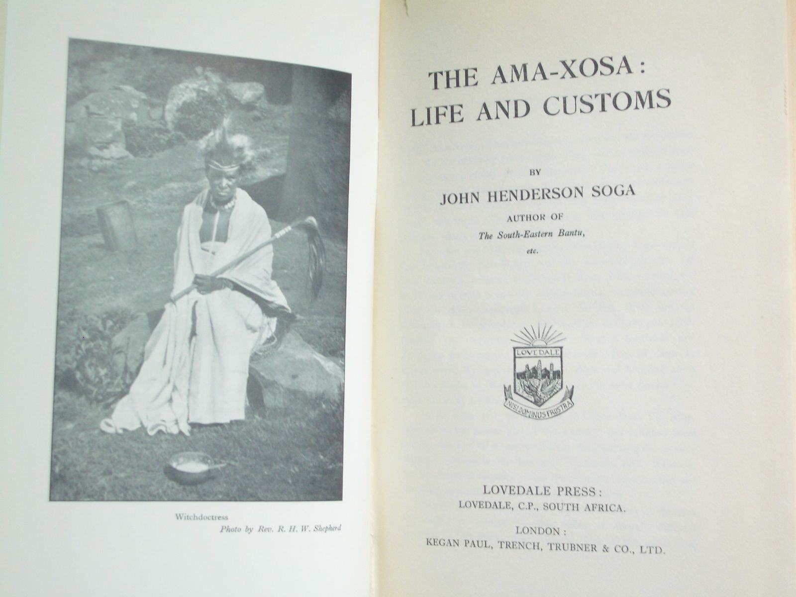 The Ama-Xosa: Life and Customs [Xhosa] by Soga, John Henderson ...