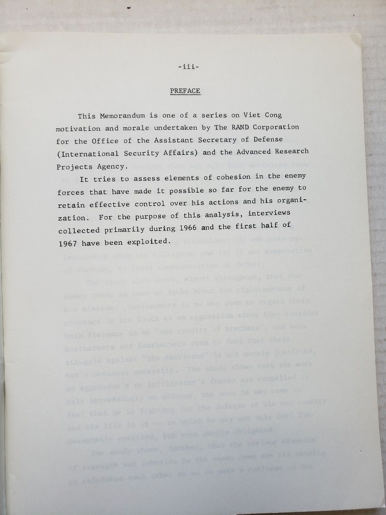 View of the VC:Elements of cohesion in the enemy Camp in 1966-1967 by ...