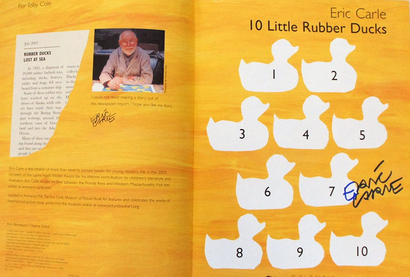 BIBLIO | 10 Little Rubber Ducks (SIGNED by Eric Carle) by Carle, Eric ...