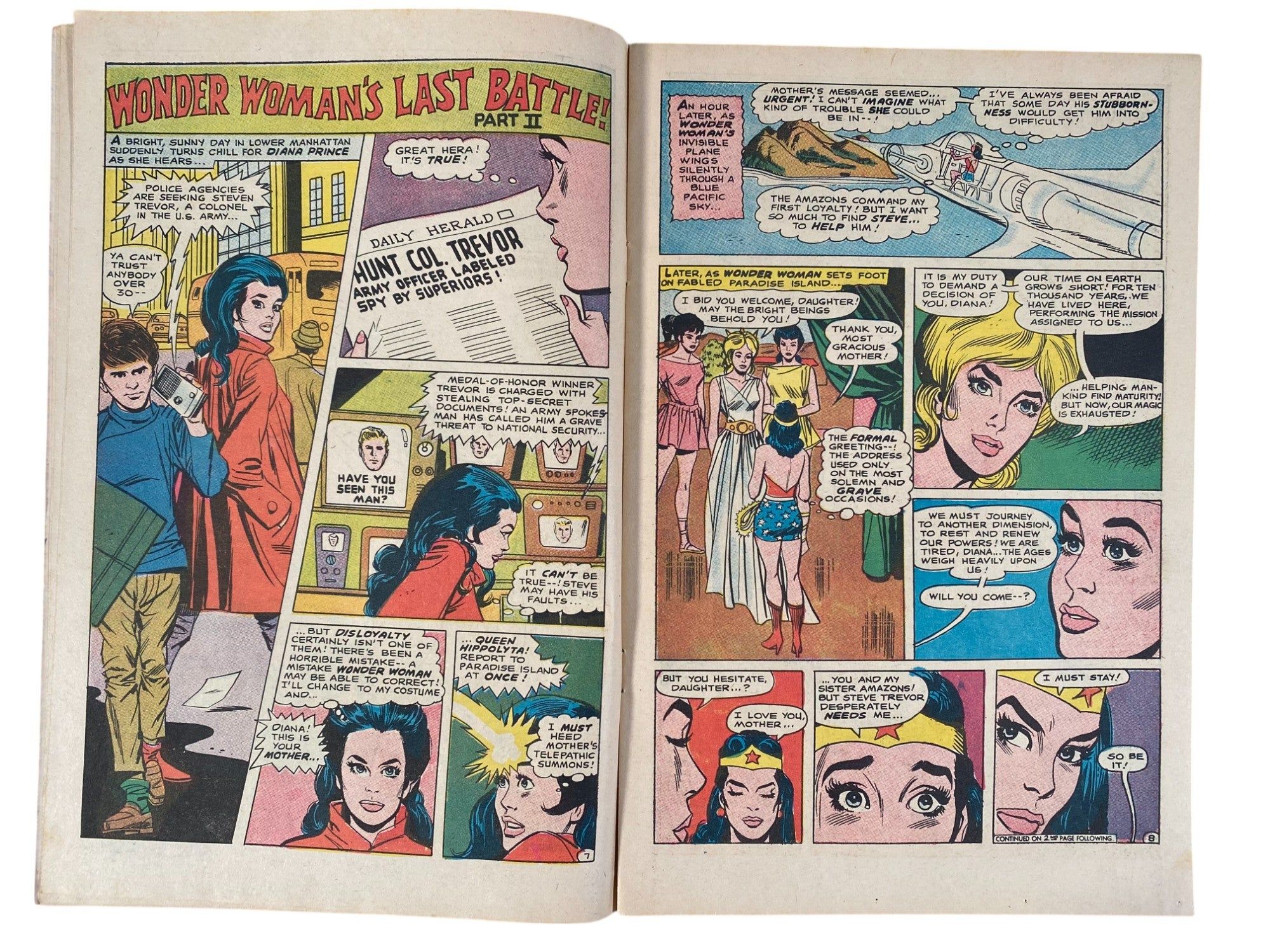 The New Wonder Woman!" First Issue in Wonder Woman's 'Mod Era', 1968 by ...