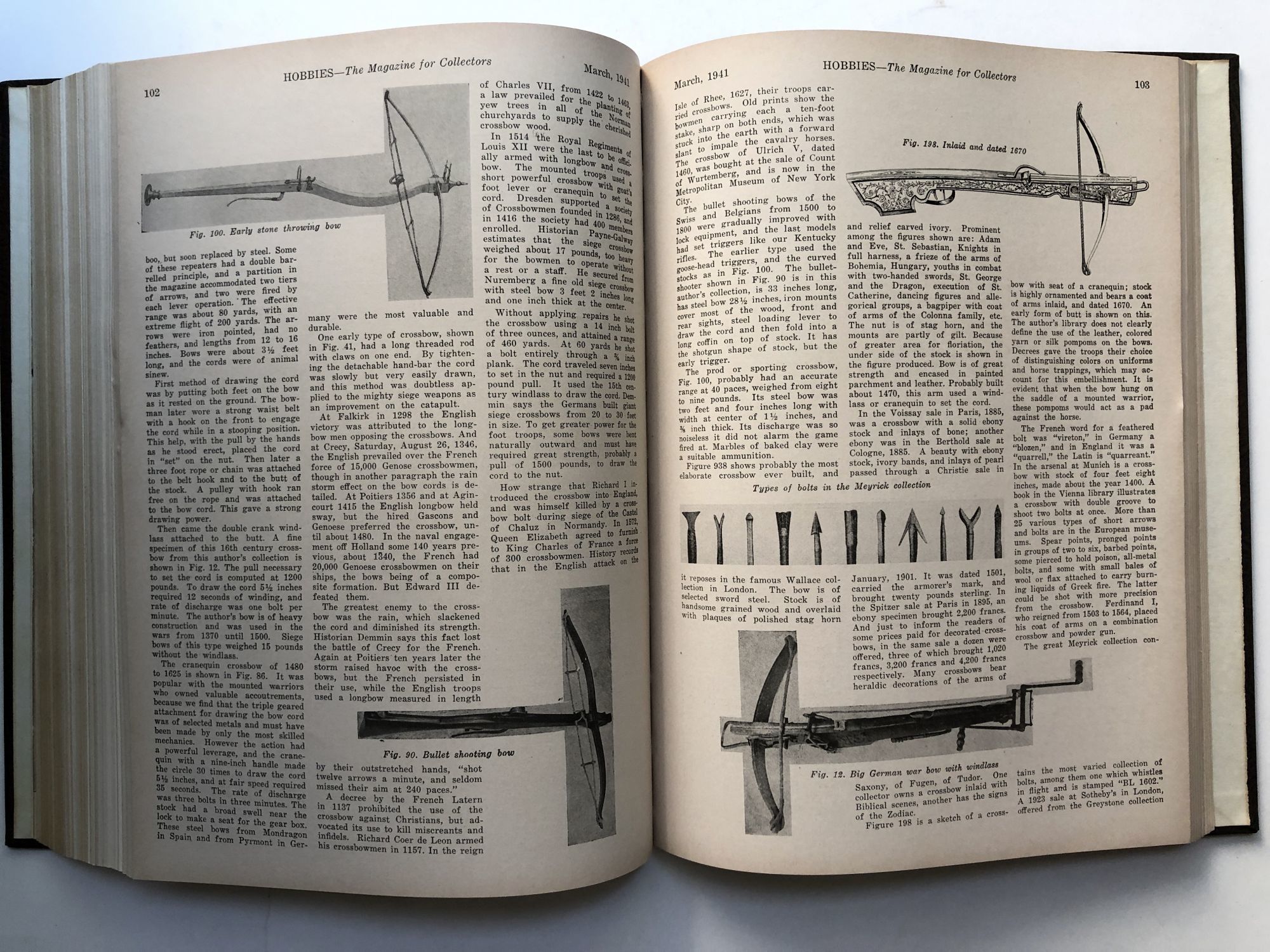 BIBLIO | Bound volume of the Firearms section of HOBBIES A Magazine for ...