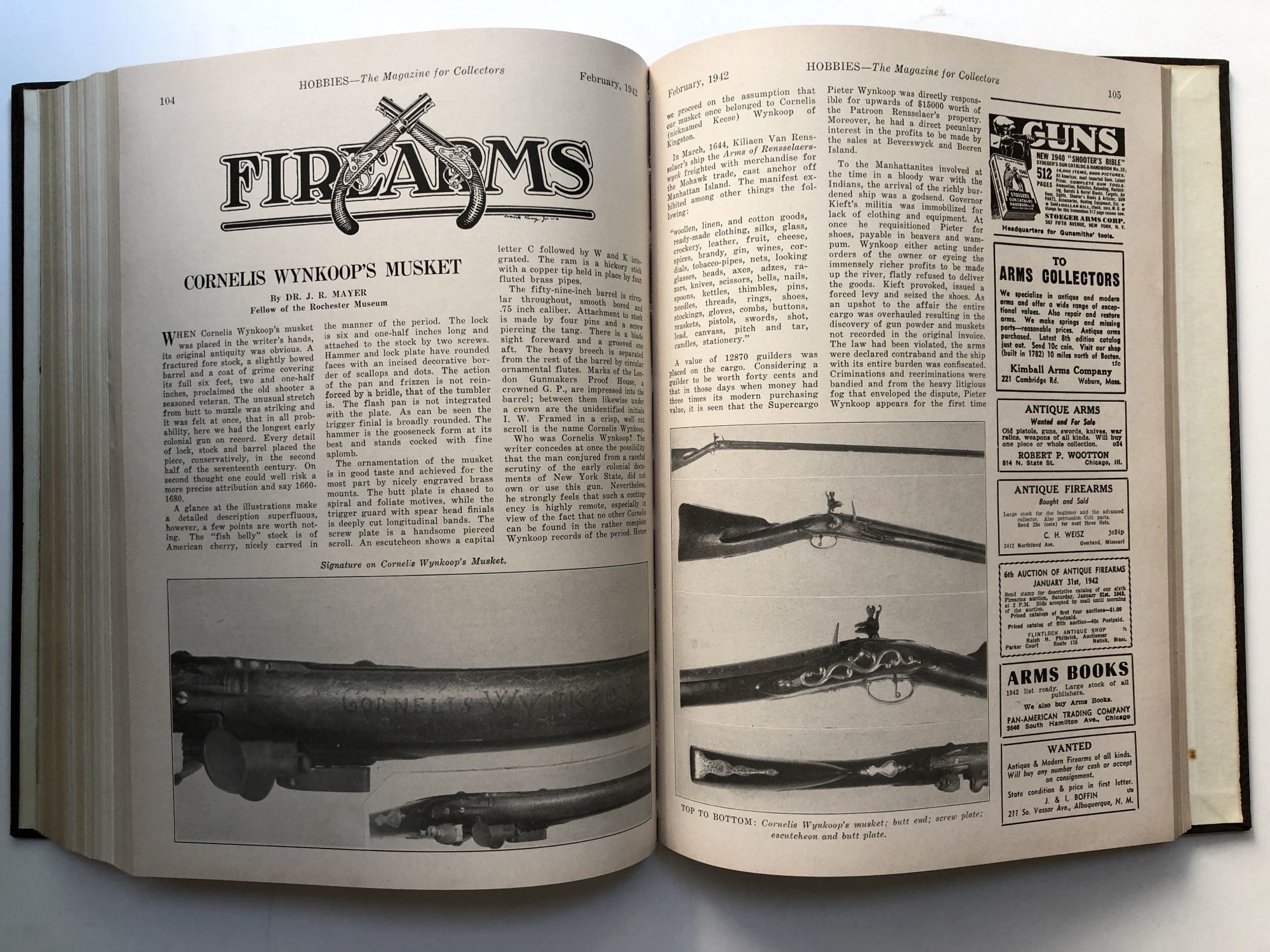 BIBLIO | Bound volume of the Firearms section of HOBBIES A Magazine for ...