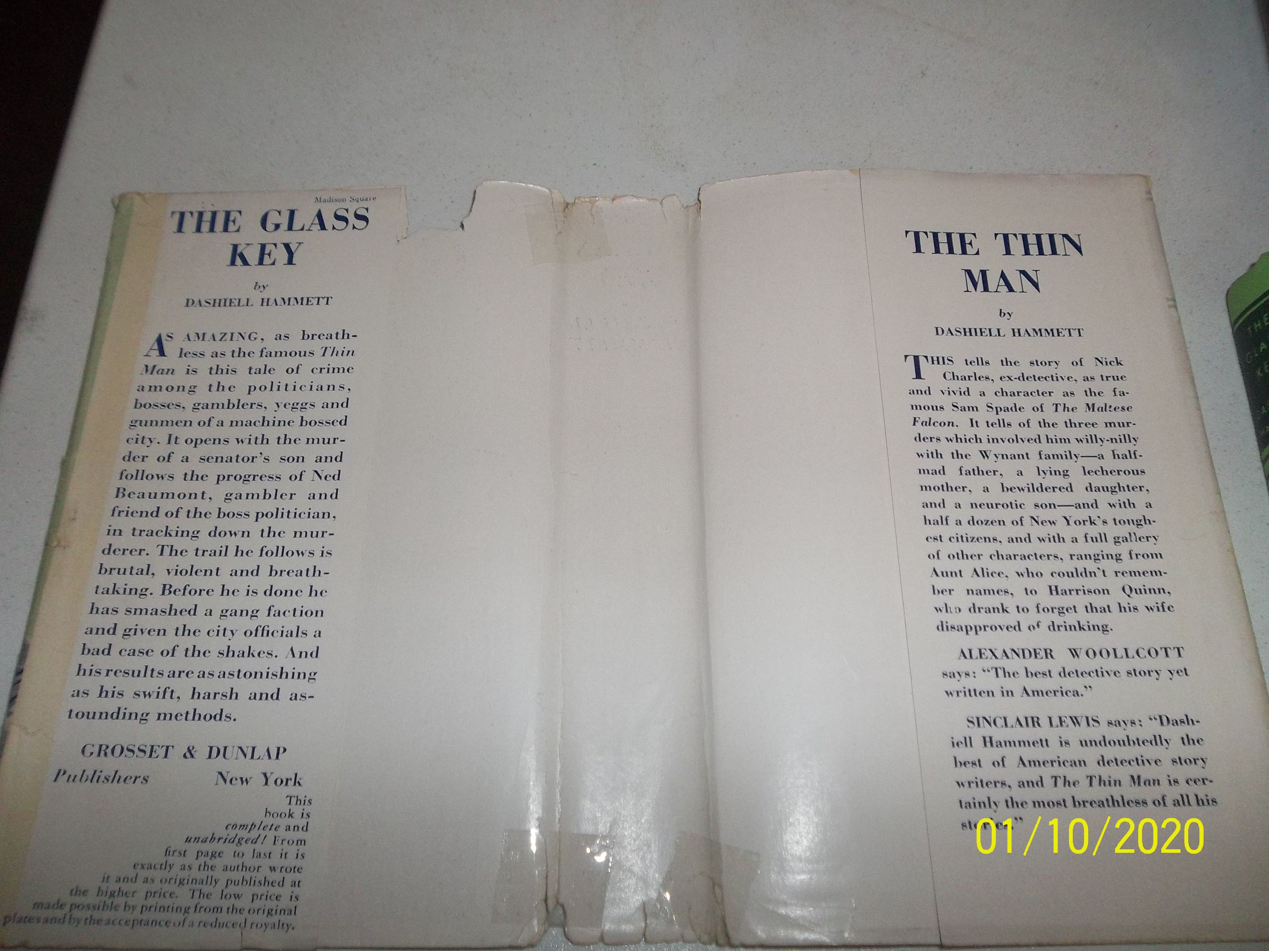 BY DASHIELL HAMMETT, AUTHOR OF THE MALTESE FALCON! | Biblio