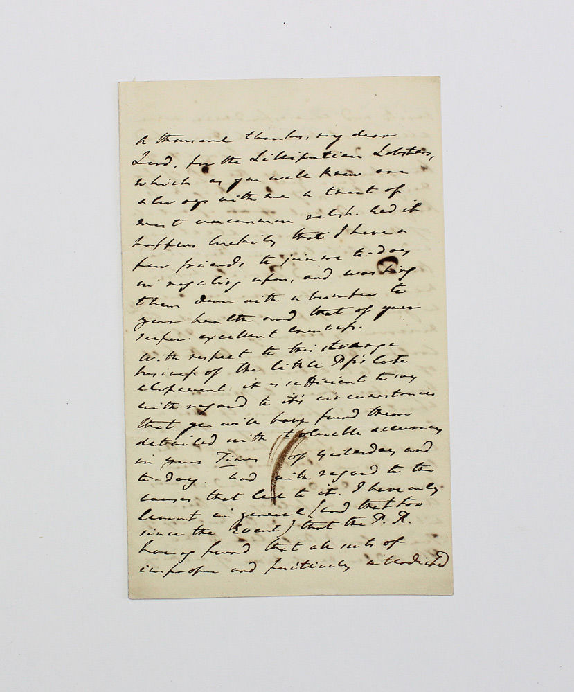 An Original Handwritten and Signed Letter by Diplomat Alleyne ...