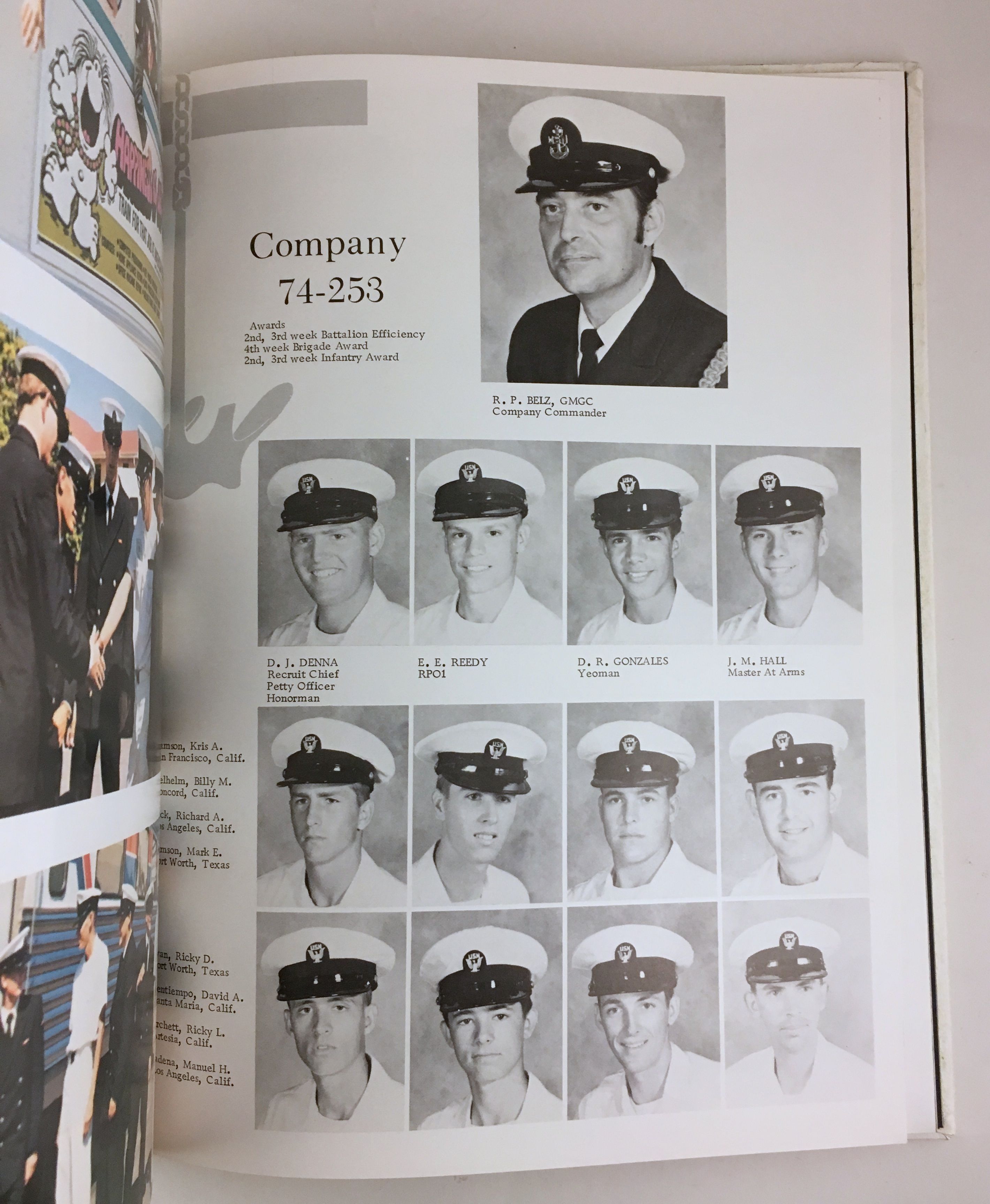 1974 US NAVAL TRAINING CENTER The Anchor San Diego California Company ...