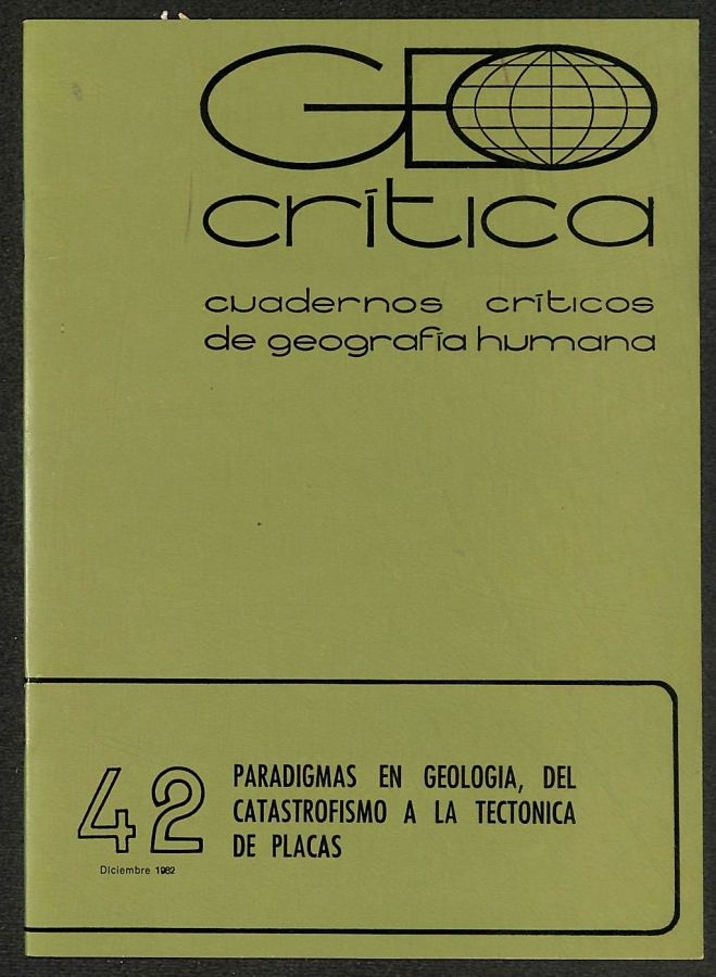 Paradigmas en geología, del catastrofismo a la tectónica de placas by ...