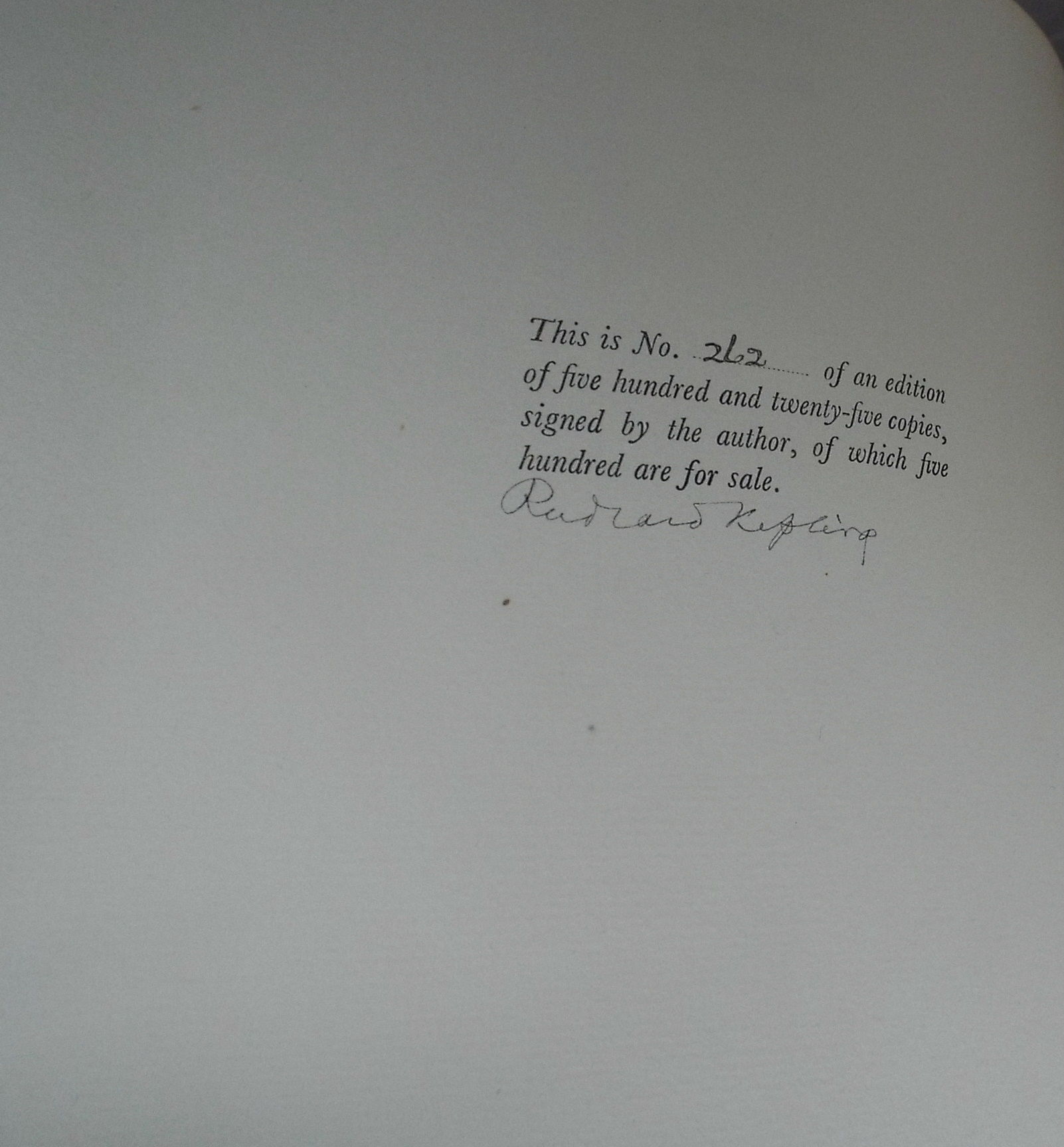Kipling's Poems 1886-1929, Signed 1st Edition | Biblio