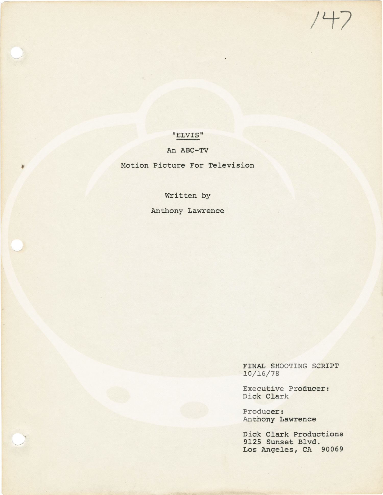 Elvis [Elvis the Movie] (Original screenplay for the 1979 television ...