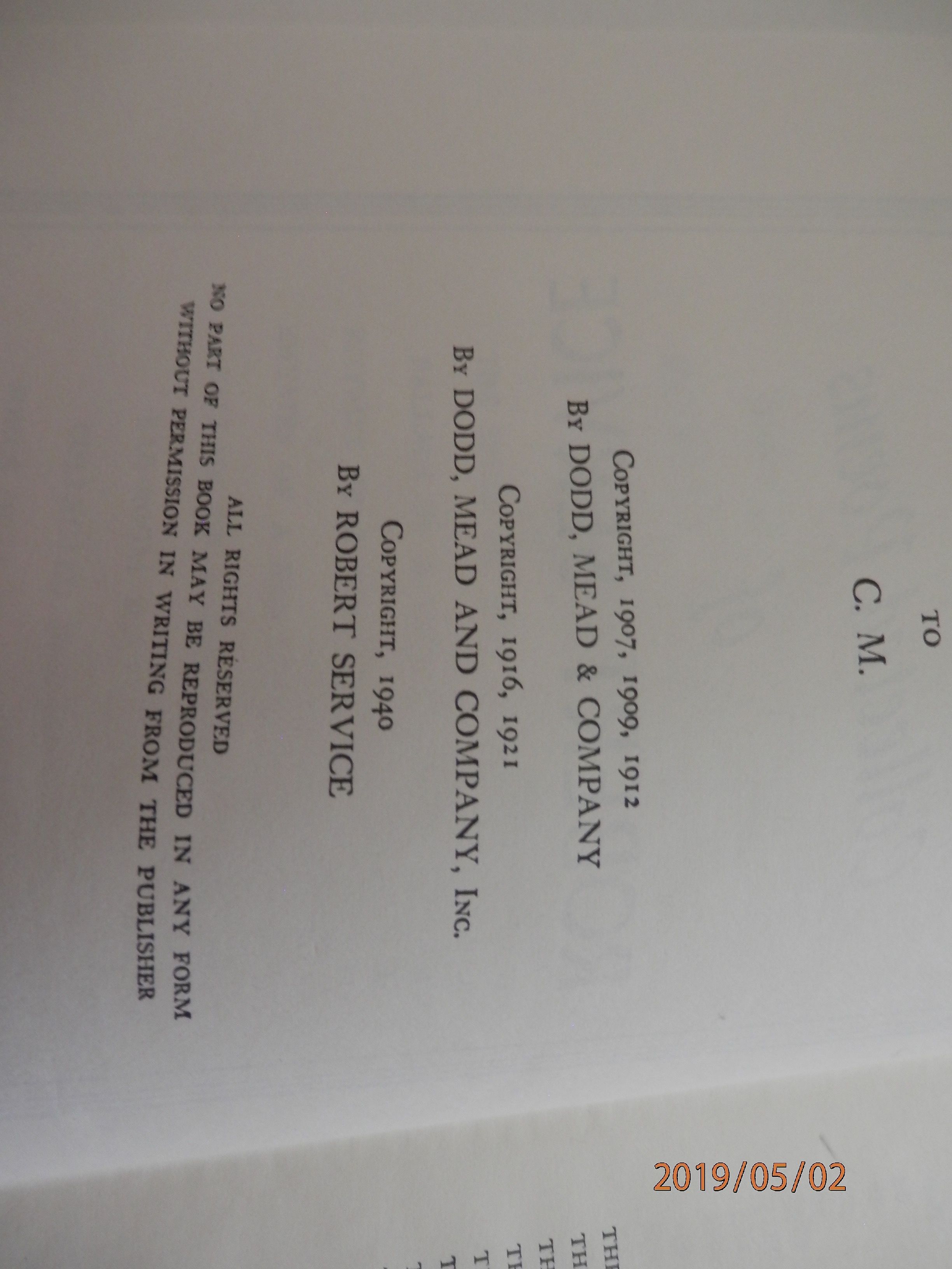 COLLECTED POEMS,OF ROBERT SERVICE by ROBERT SERVICE | LITE BLUE W/BLK ...