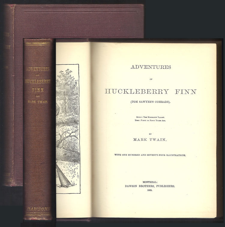 ADVENTURES OF HUCKLEBERRY FINN. (Tom Sawyer's Comrade) by Twain, Mark ...