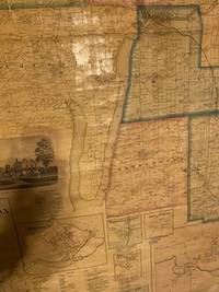 Antique Wall Map of Yates County, NY 1865 - Rare Surveyed Map with ...