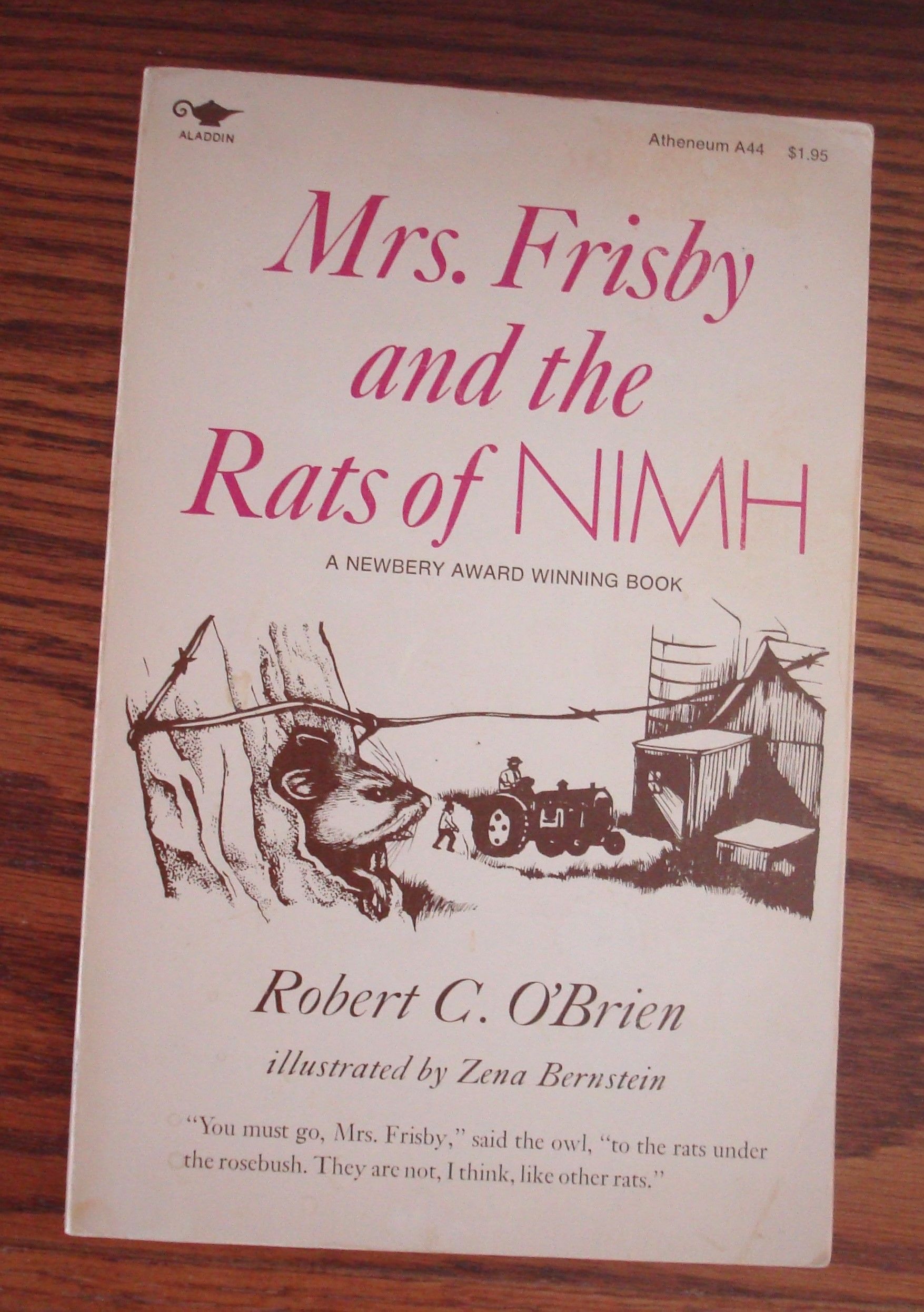 BIBLIO | Mrs. Frisby and the Rats of NIMH by Robert C. O'Brien | Soft ...