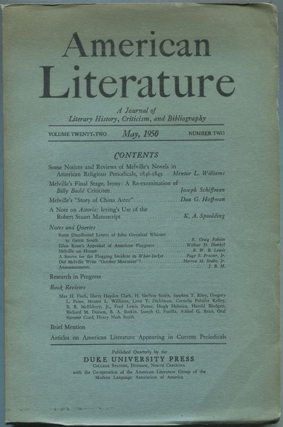 American Literature: A Journal of Literary History, Criticism, and ...