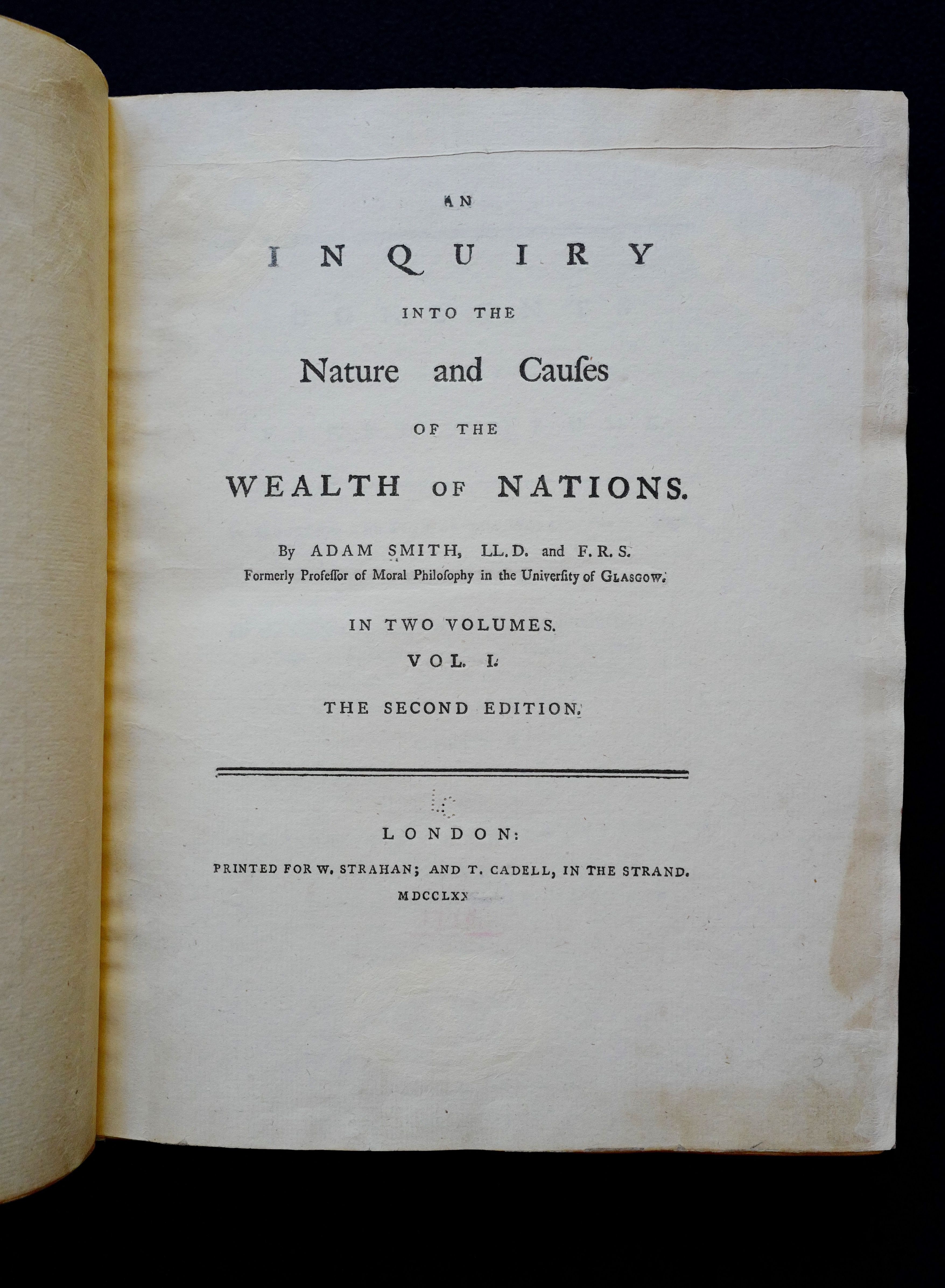 BIBLIO | An Inquiry into the Nature and Causes of the Wealth of Nations ...