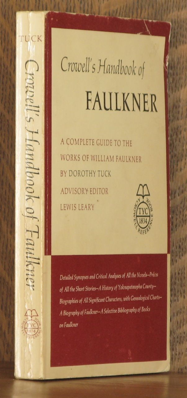 BIBLIO | CROWELL'S HANDBOOK OF FAULKNER ~ A Complete Guide to the Works ...
