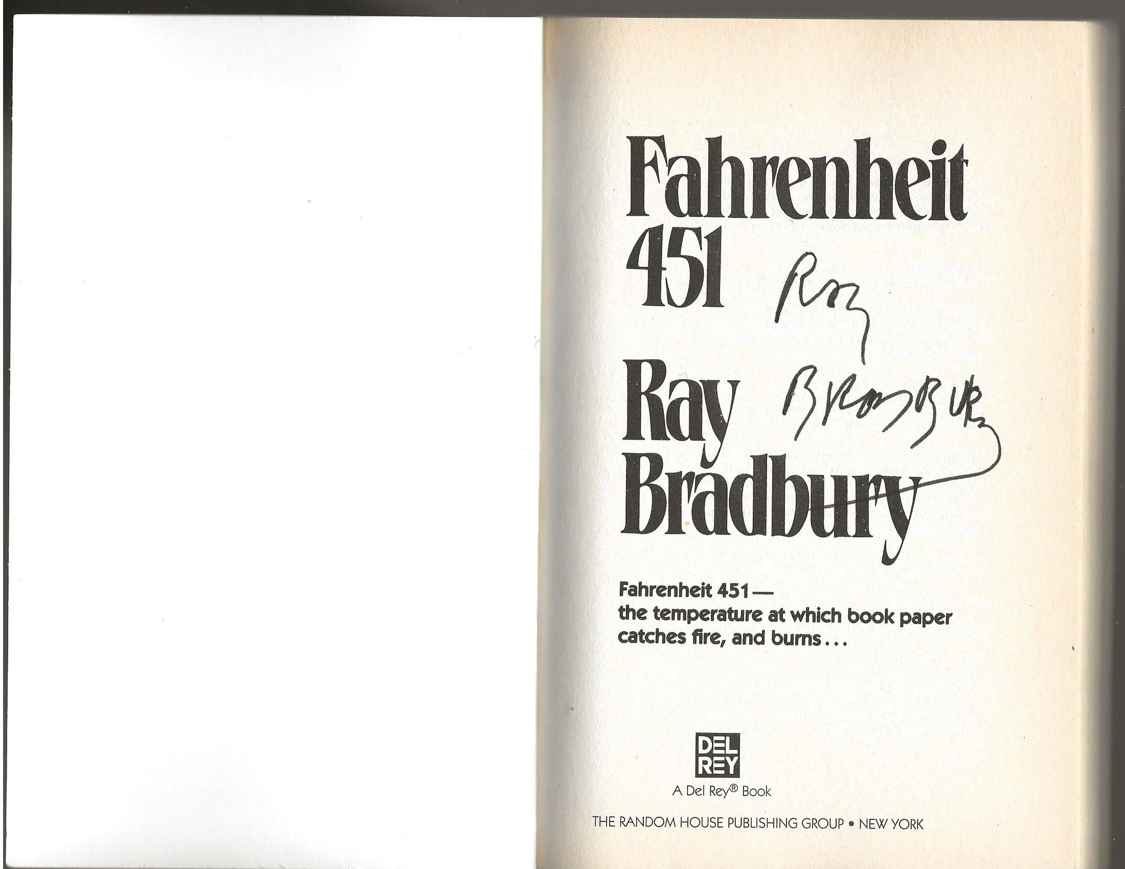 Fahrenheit 451 by Bradbury, Ray | Paperback | 1996 | Ballantine Books ...