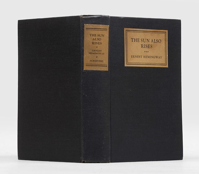 The Sun Also Rises. by HEMINGWAY, Ernest | 1926 | New York: Charles ...