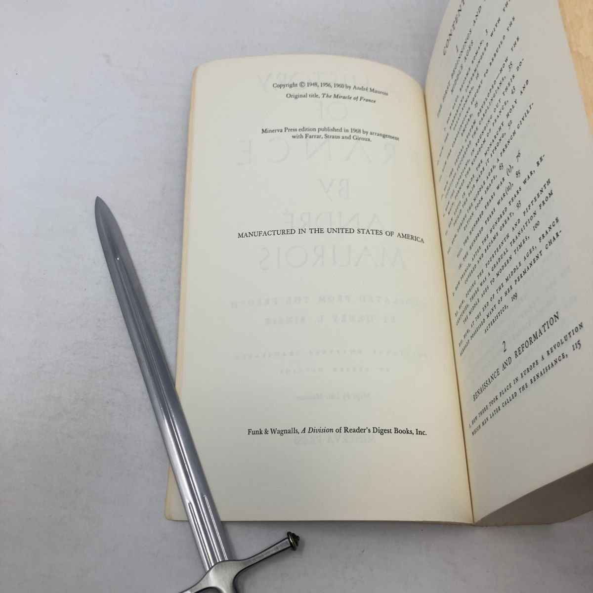 A History Of France by Andre Maurois | Paperback | 1968 | Minerva Press ...