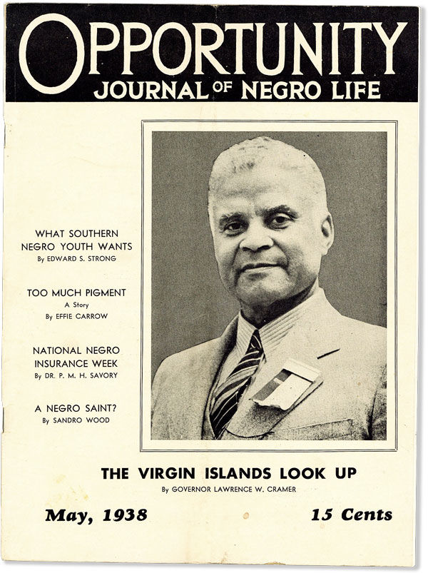 Opportunity: Journal of Negro Life - Vol.XVI, No.5 (May, 1938) by et al ...