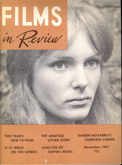 Films in Review November 1967. Prunella Ransome cover by Henry Hart ...