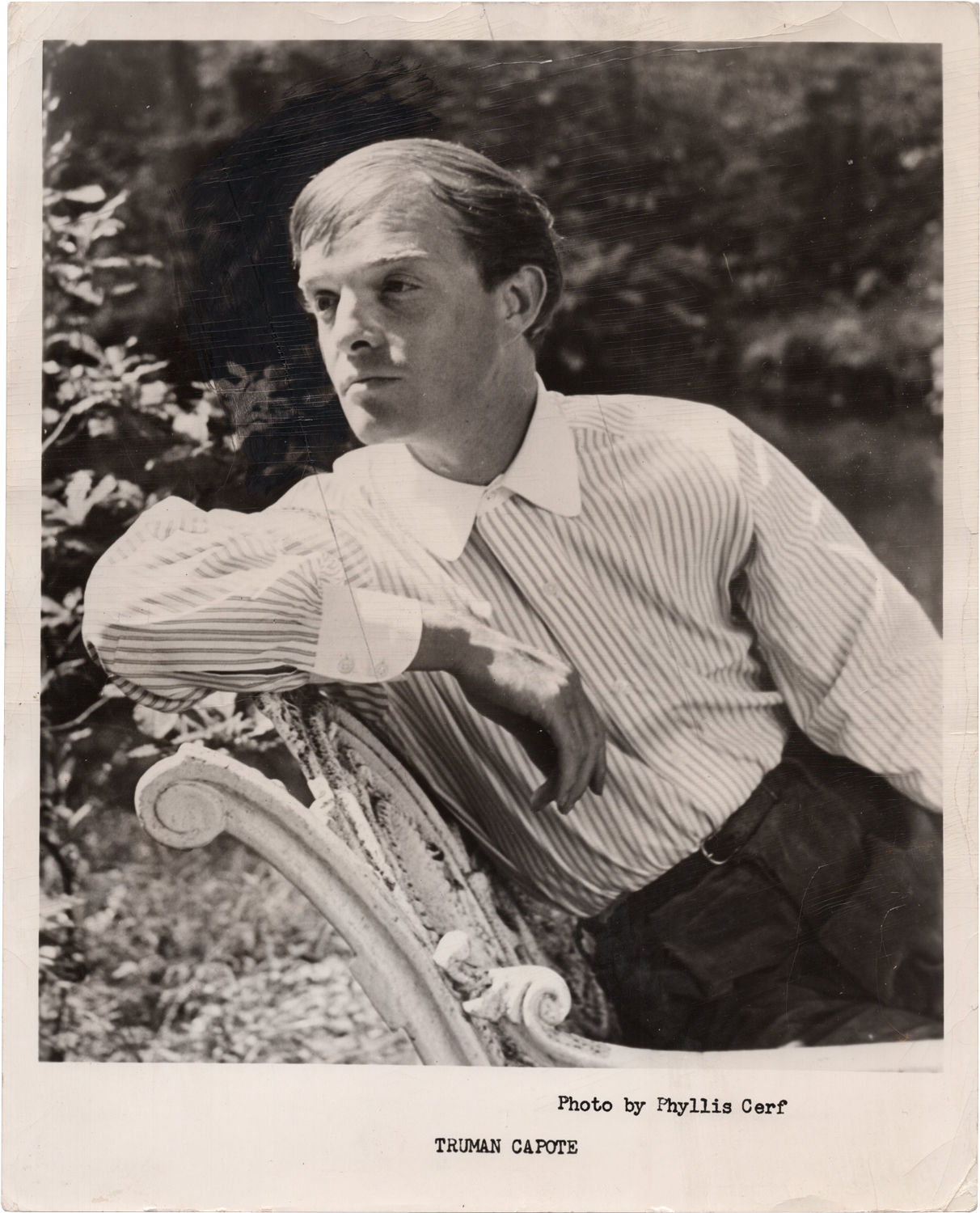 Original portrait photograph of Truman Capote, 1958 by Truman Capote ...