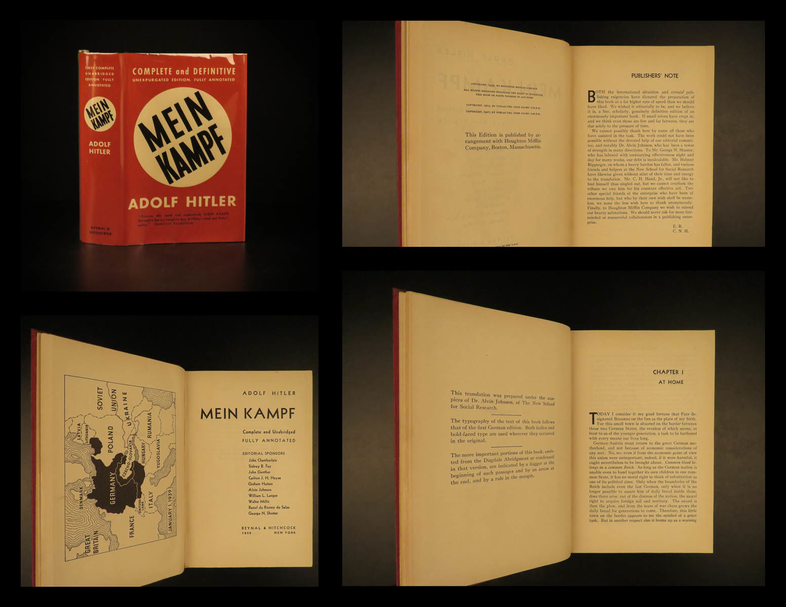 Mein Kampf, complete and unabridged, fully annotated. by HITLER, Adolf ...