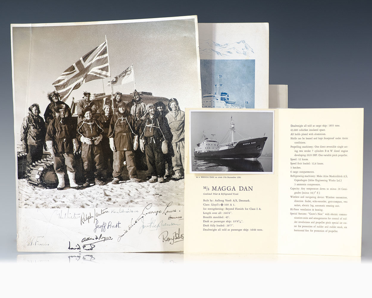 Commonwealth Trans-Antarctic Expedition Party Signed Photograph | Biblio