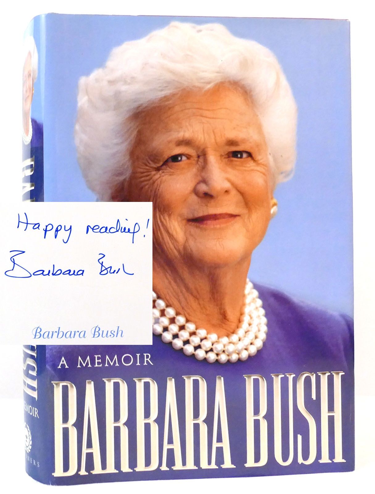 BARBARA BUSH A MEMOIR SIGNED by Barbara Bush | Hardcover | 1994 | Simon ...