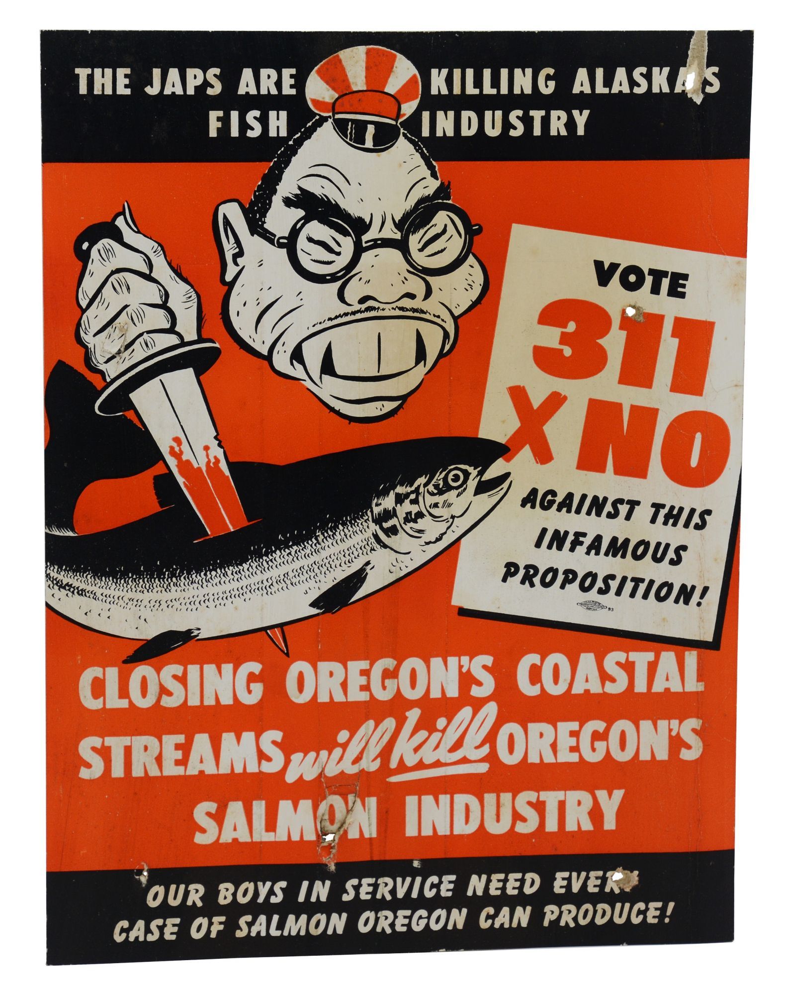 BIBLIO | (Anti-Japanese WWII-era poster) The Japs are killing Alaska's fish industry by ...