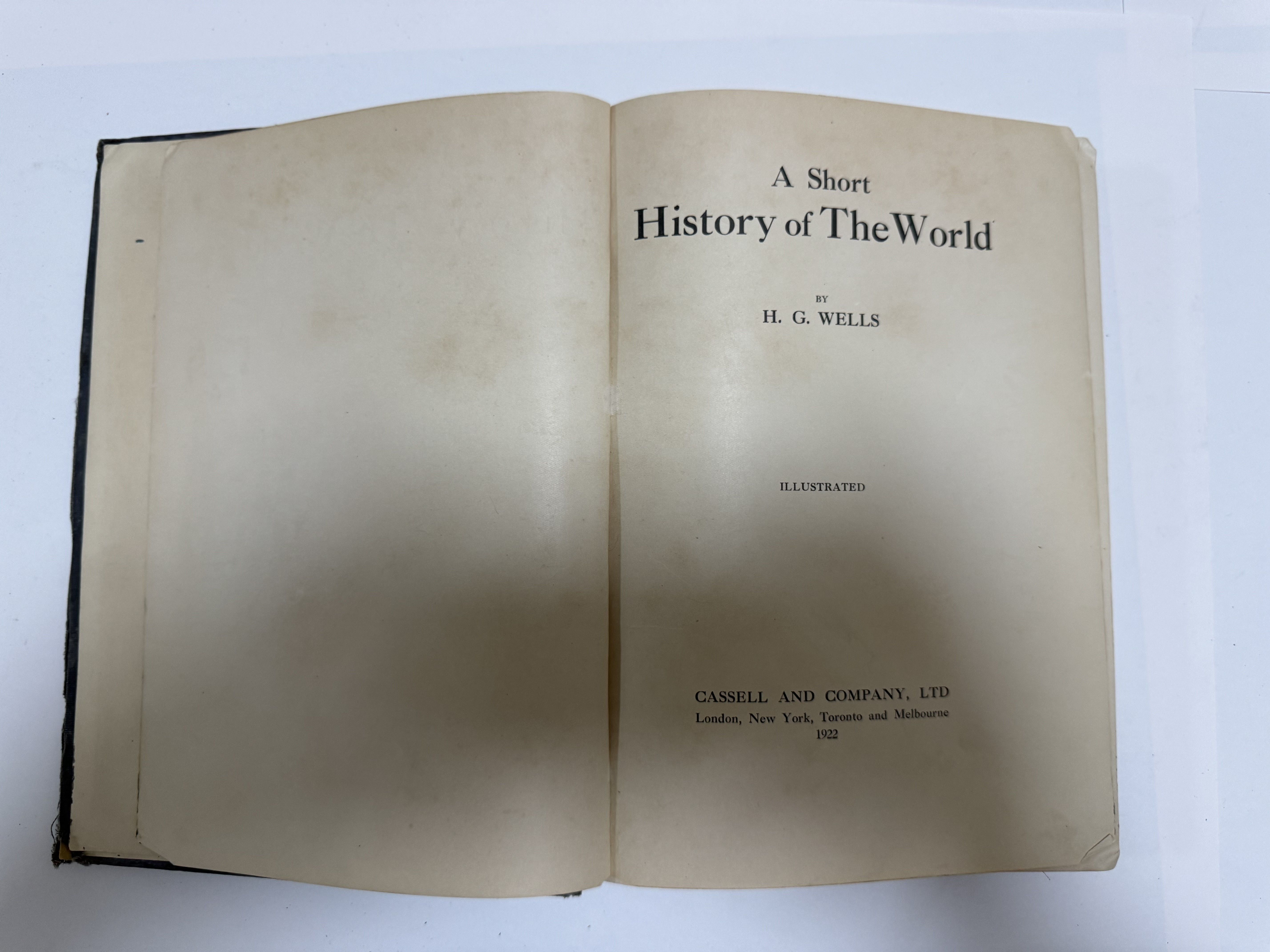 A Short History of The World (1922) by H. G. Wells | Hardcover | 1922 ...