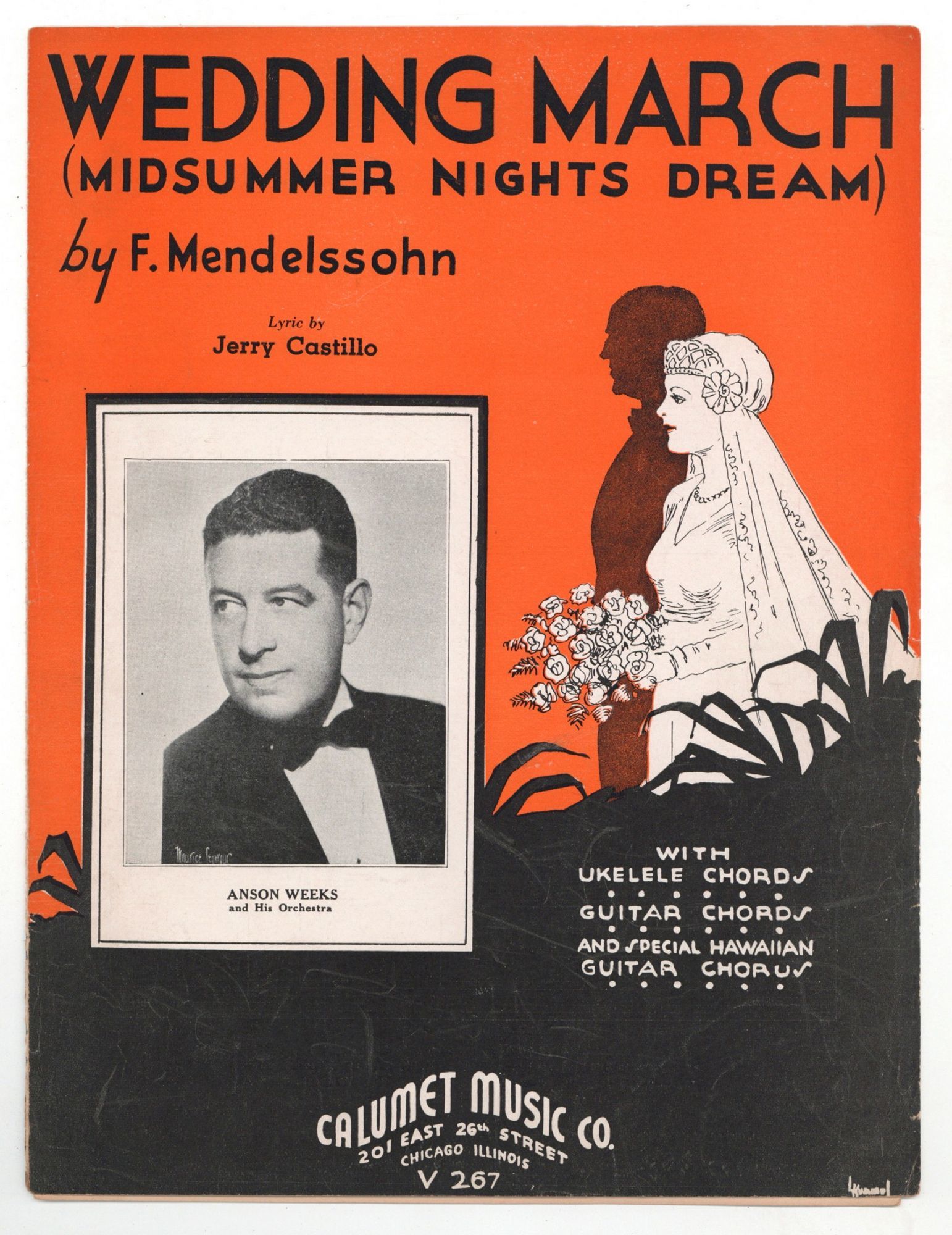 [Sheet music]: Wedding March (Midsummer Night's Dream) by CASTILLO ...