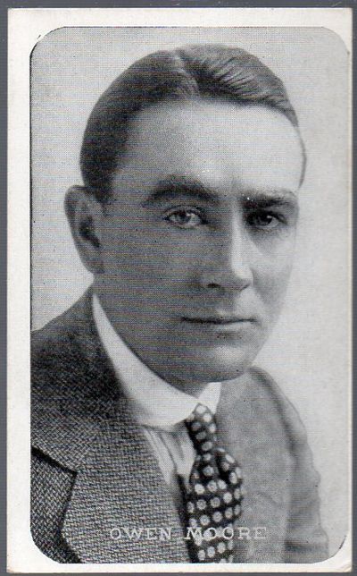 Original 1917 Kromo Gravure Photo Trading Card of Flim Star Owen Moore ...