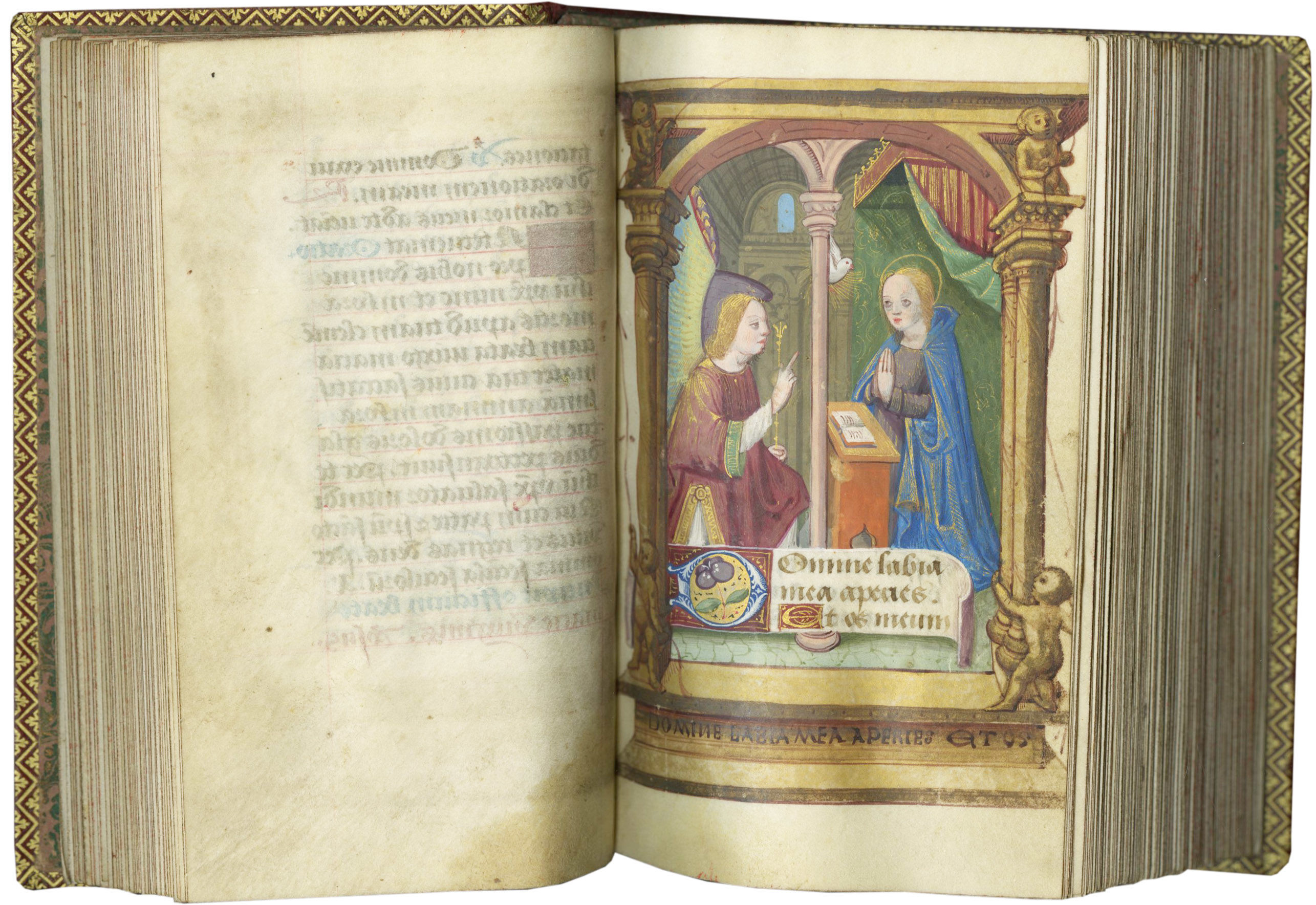 BOOK OF HOURS (USE OF ROME); illuminated manuscript on parchment in ...