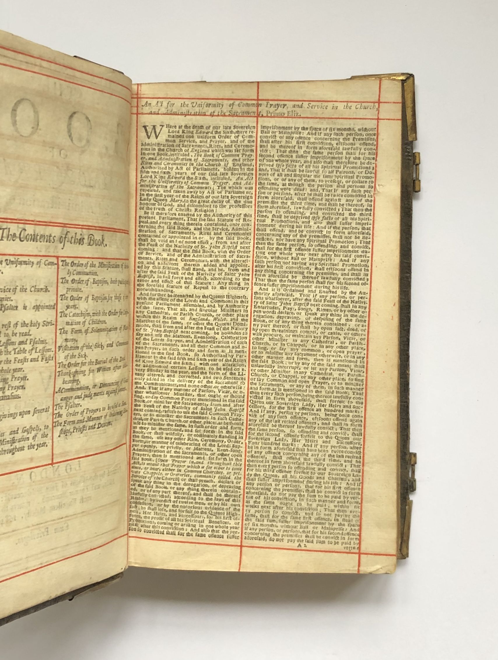 RARE EDITION IN ORIGINAL SHAGREEN AND METAL BINDING: The book of common ...