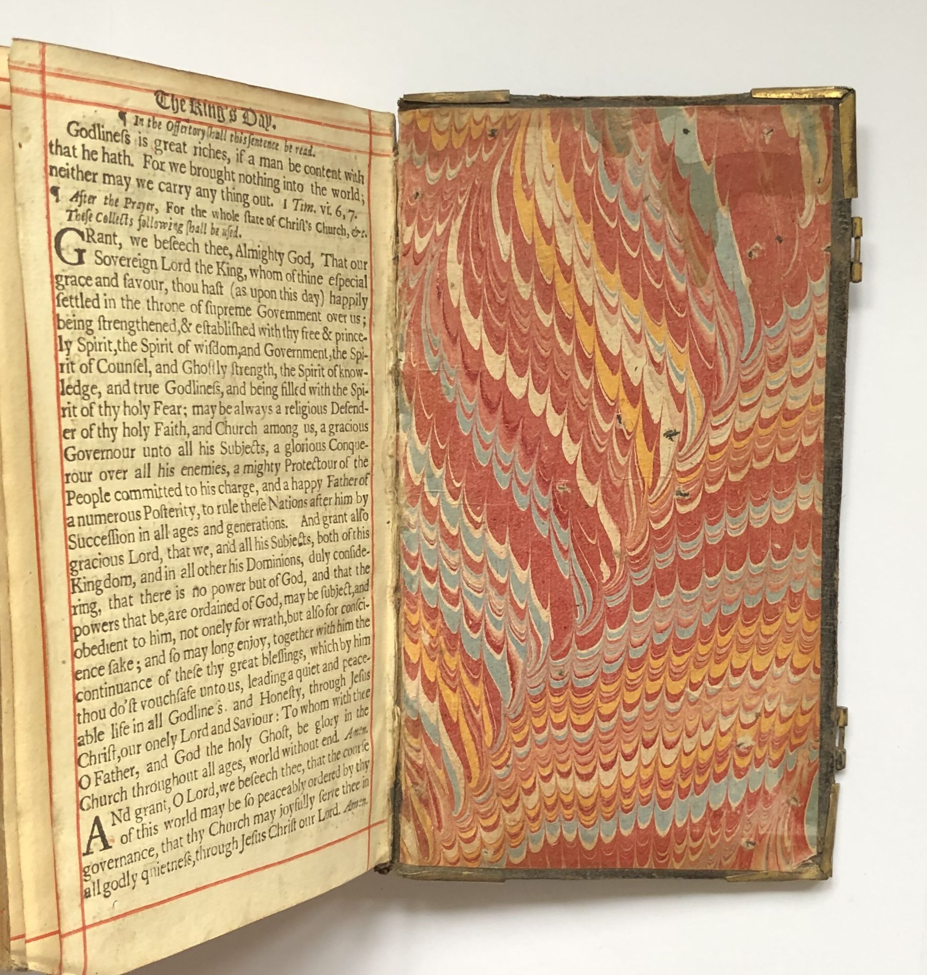 RARE EDITION IN ORIGINAL SHAGREEN AND METAL BINDING: The book of common ...