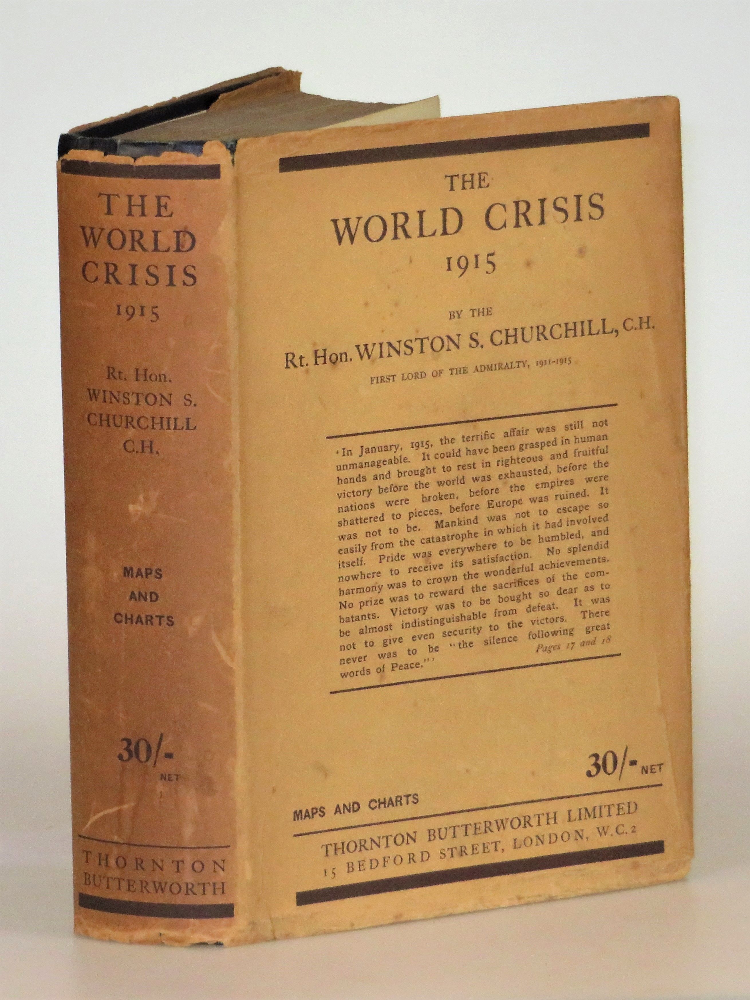 The World Crisis: 1915 by Winston S. Churchill | Hardcover | 1923 ...