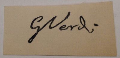 Giuseppe Verdi Signature