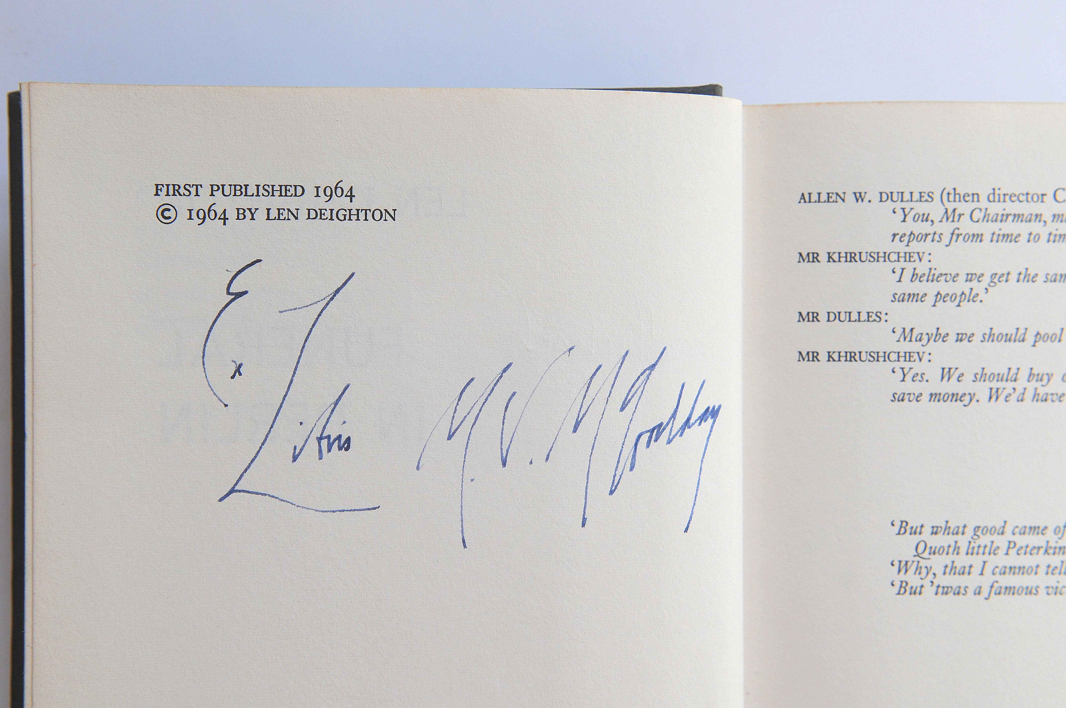 Funeral in Berlin (Signed 1st edition) by Deighton, Len | Hardcover ...