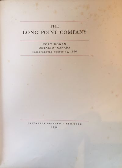 The Long Point Company by Thompson, Lewis S | Green and Gilt Cloth ...