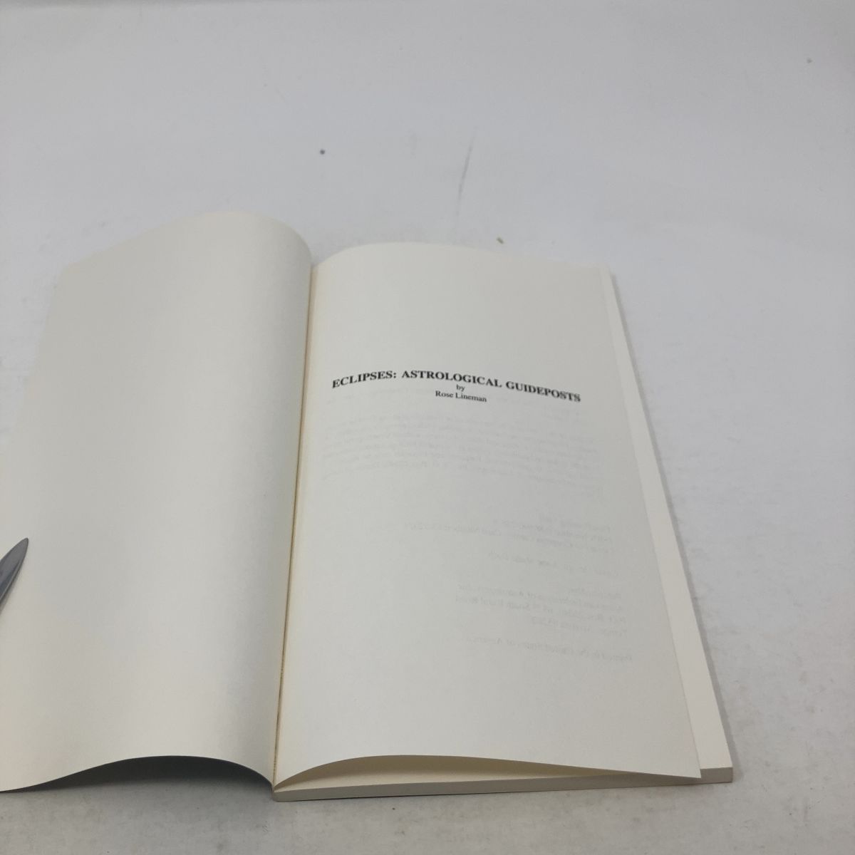 Eclipses: Astrological Guideposts by Rose Lineman | Paperback | 1984 ...