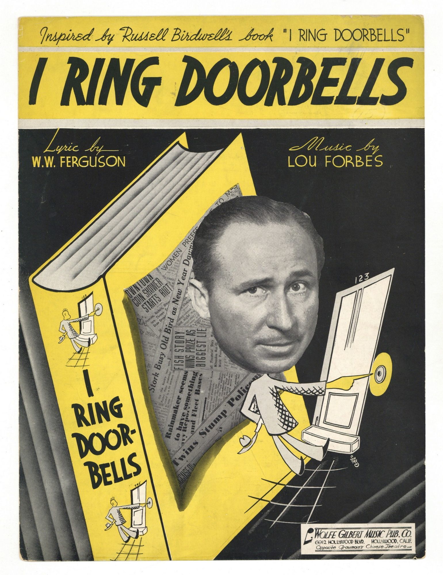 [Sheet music]: I Ring Doorbells by FERGUSON, W.W., words by, and Lou ...