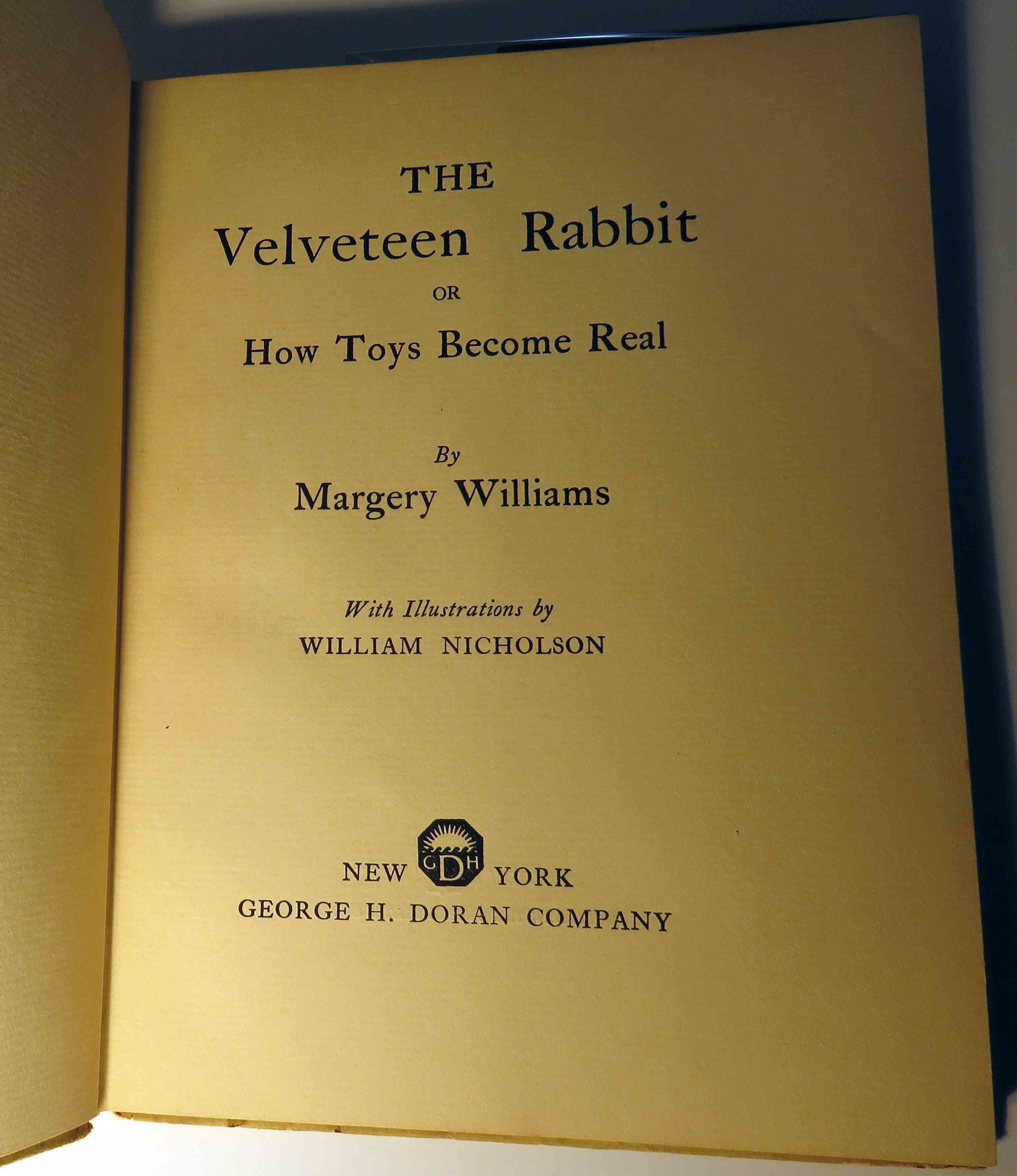 The Velveteen Rabbit or How Toys Become Real by Margery (William ...