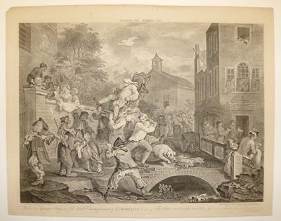 Chairing the Members, Plate 4 by HOGARTH, William | 1822 | Baldwin ...
